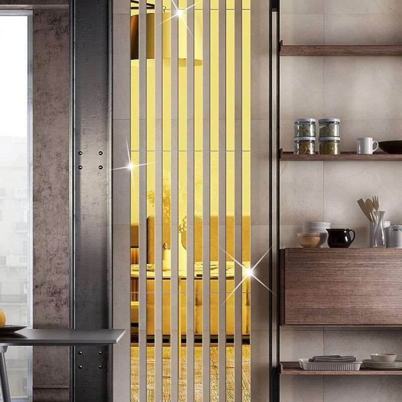 Slim Vertical Slat Acrylic Mirror Wall Covering – ctrlp.pk